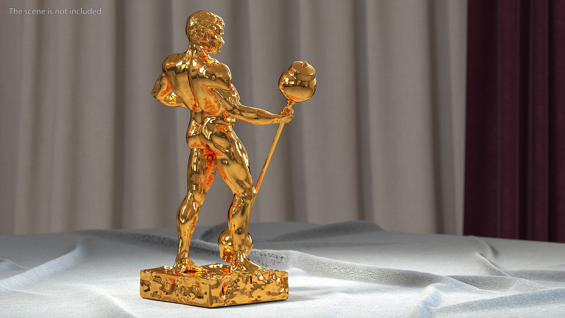 Gold Mr Olympia Sandow Statue 3D - TurboSquid 1832857