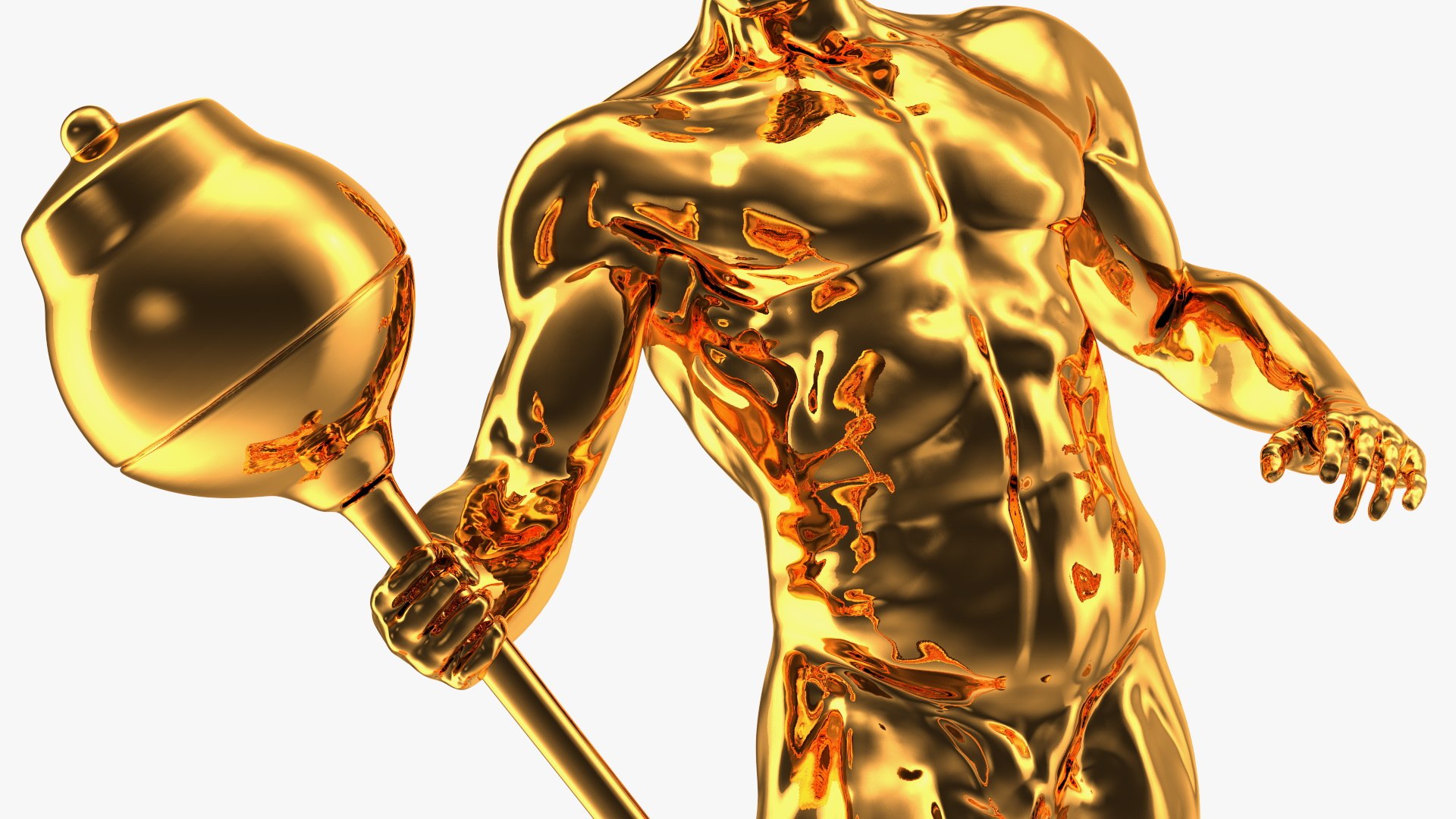 Gold Mr Olympia Sandow Statue 3D - TurboSquid 1832857