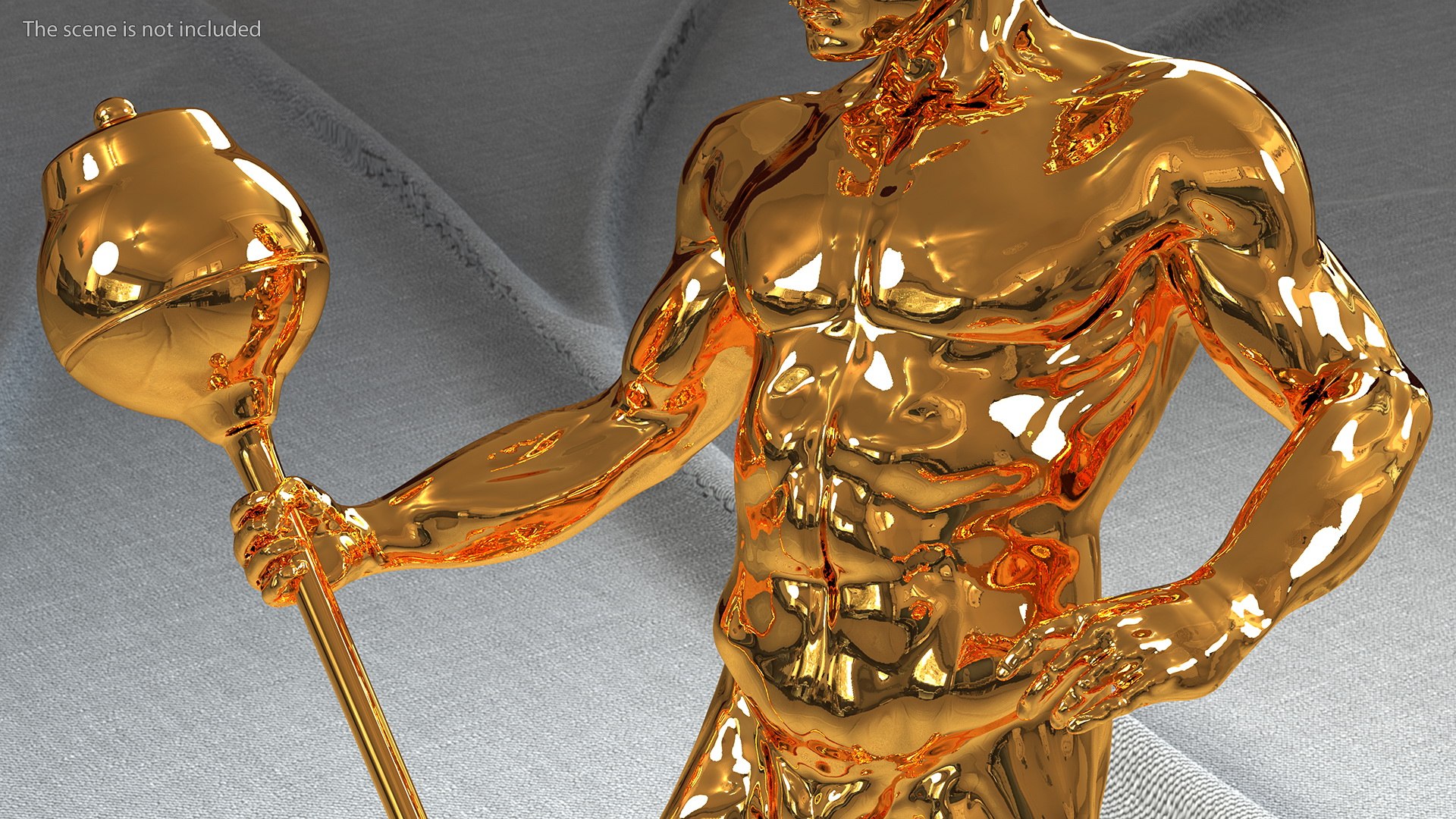 Gold Mr Olympia Sandow Statue 3D - TurboSquid 1832857
