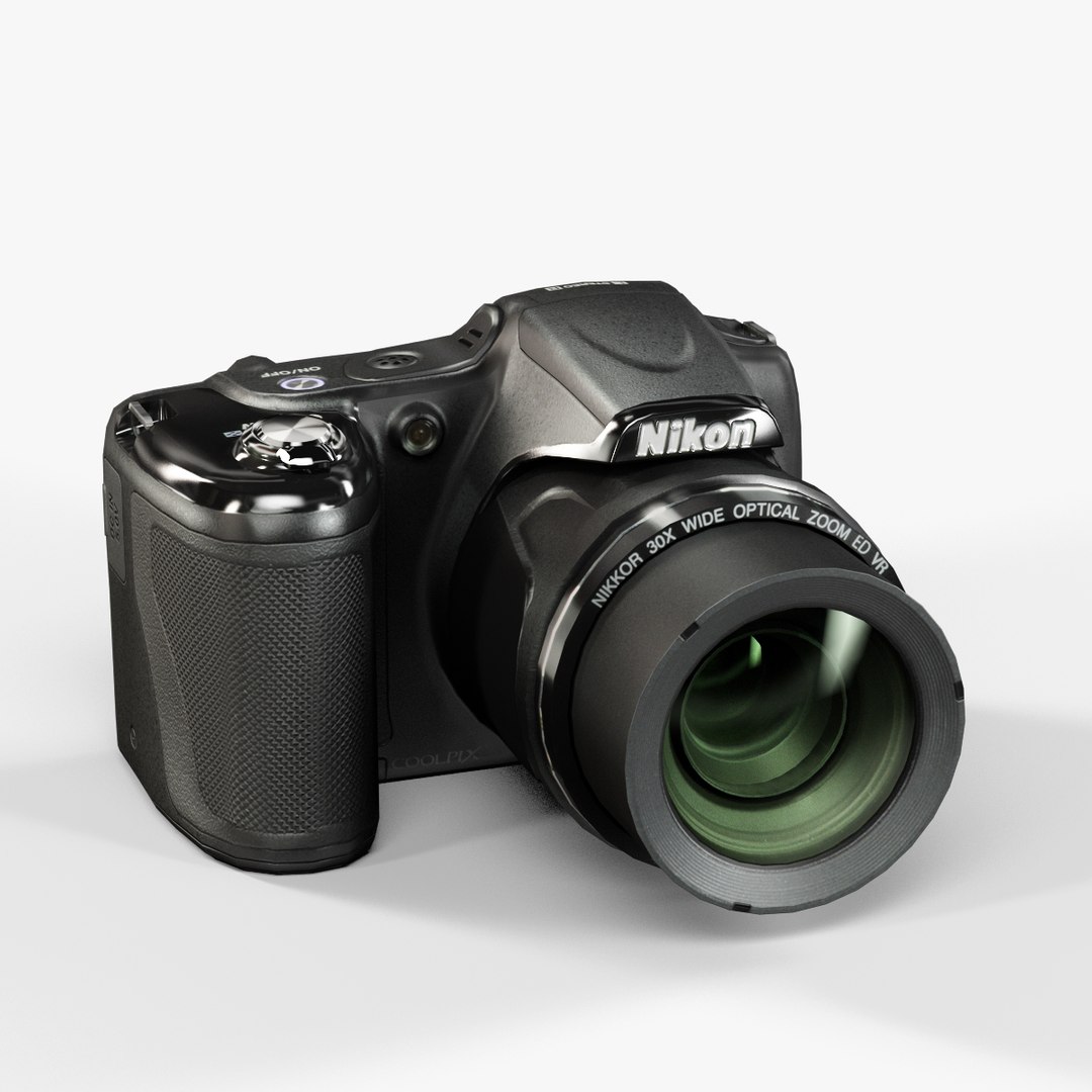 3d Model Low-poly Nikon Coolpix L820