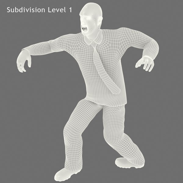 zombie 2 pose 3d model