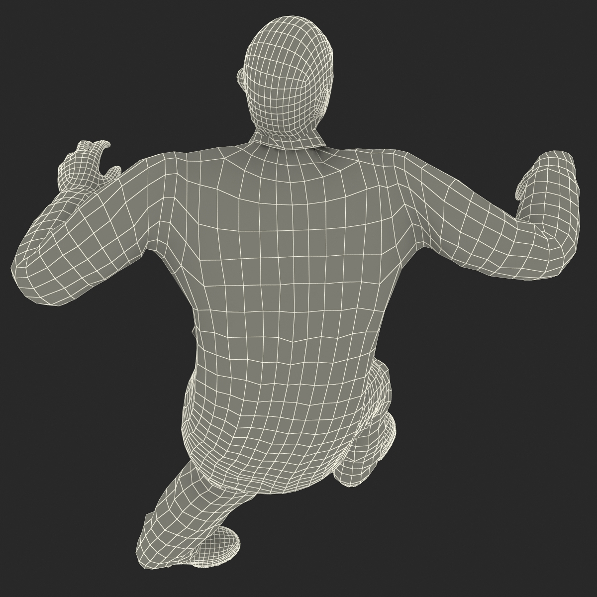 zombie 2 pose 3d model