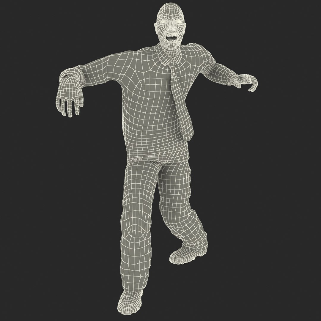zombie 2 pose 3d model
