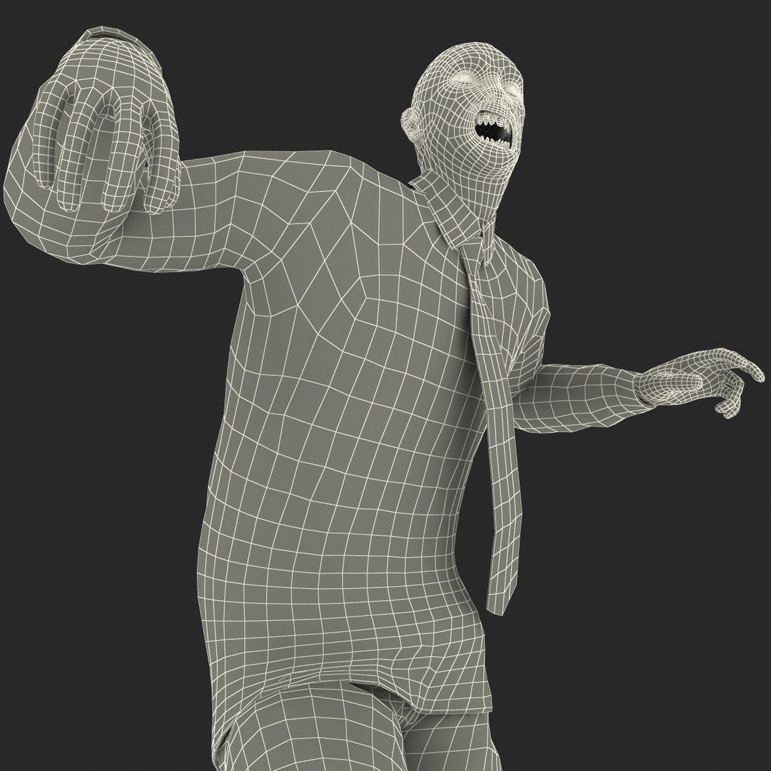 zombie 2 pose 3d model