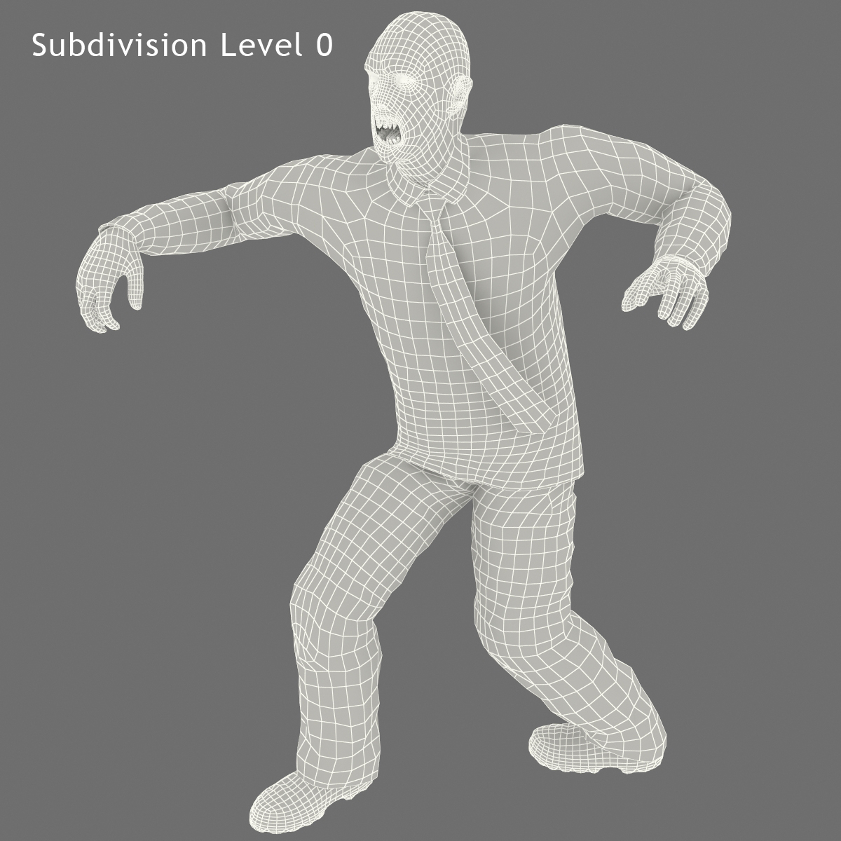 zombie 2 pose 3d model