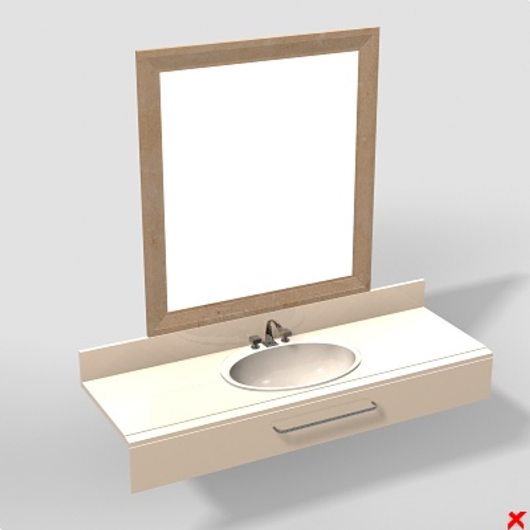 basin mirror 3d model