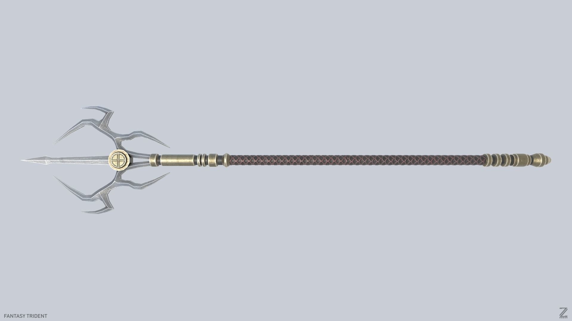 3D Model Fantasy Trident - TurboSquid 2237318