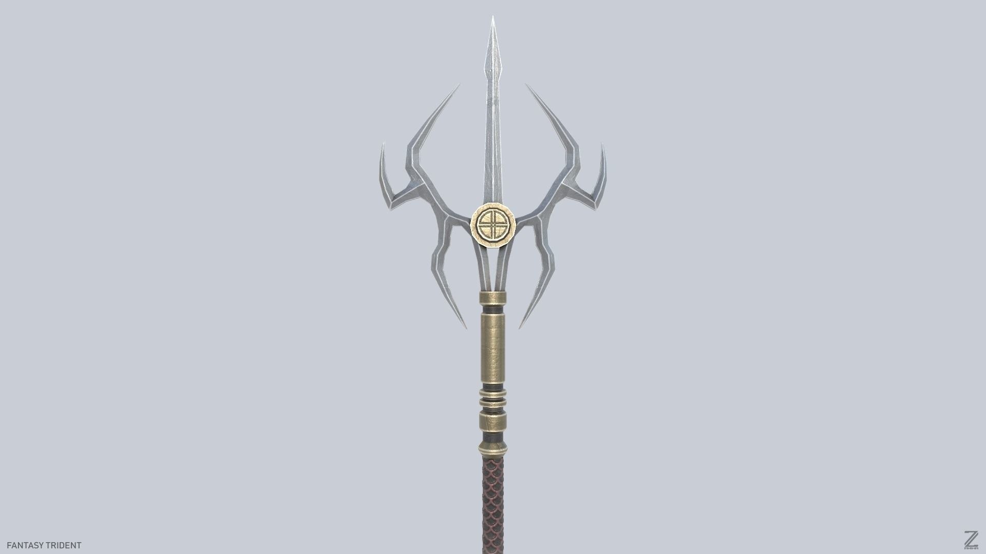 3D Model Fantasy Trident - TurboSquid 2237318