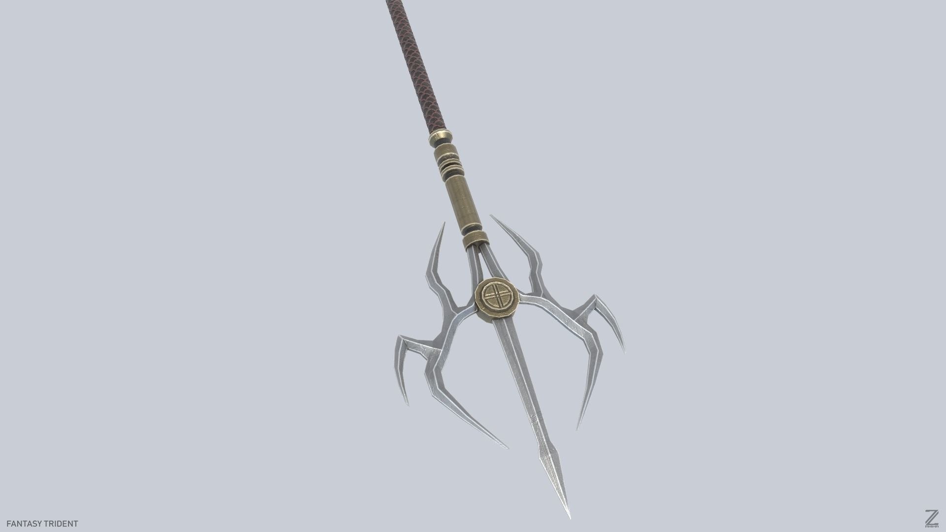 3D Model Fantasy Trident - TurboSquid 2237318
