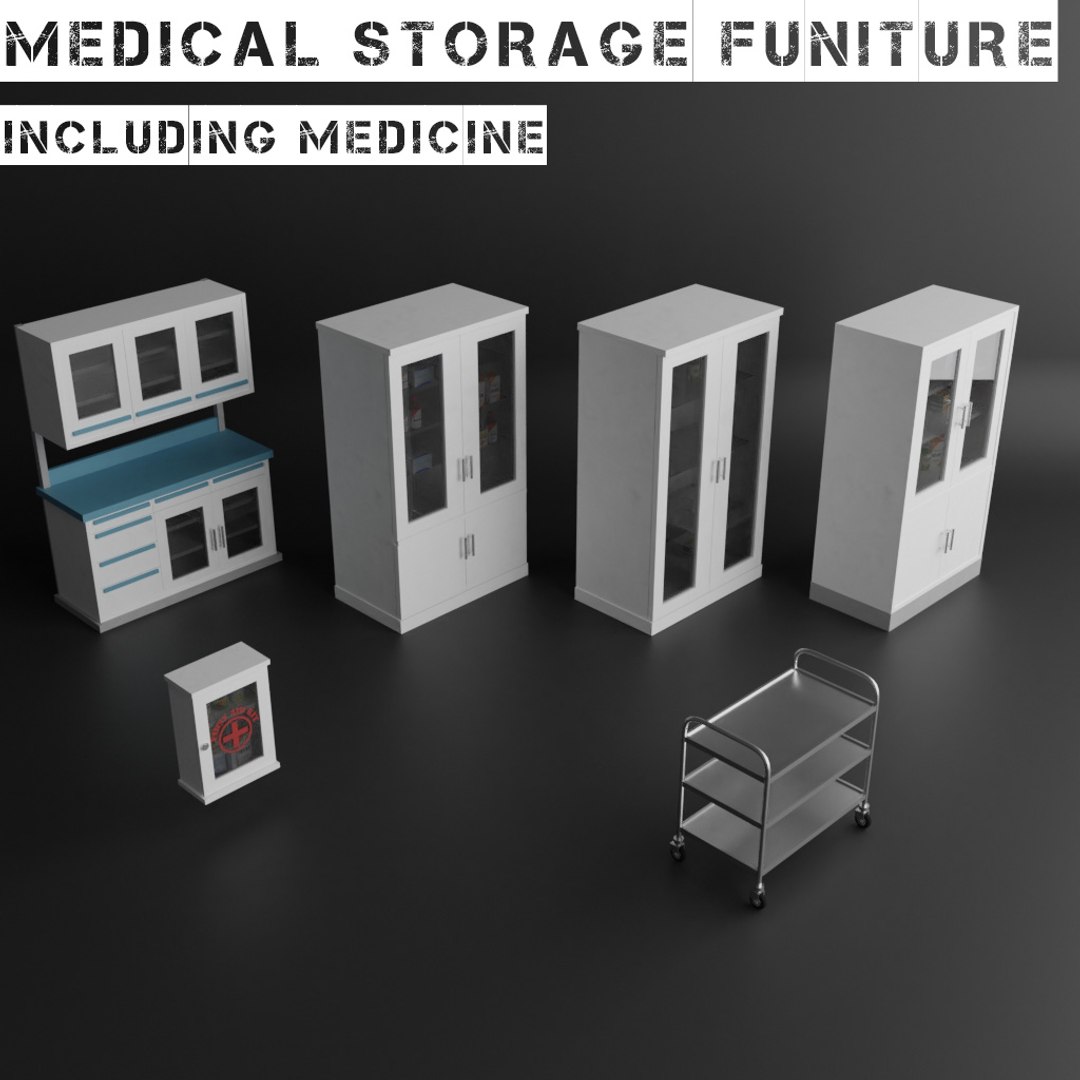 3D Medical Storage Medicine Model - TurboSquid 1540002