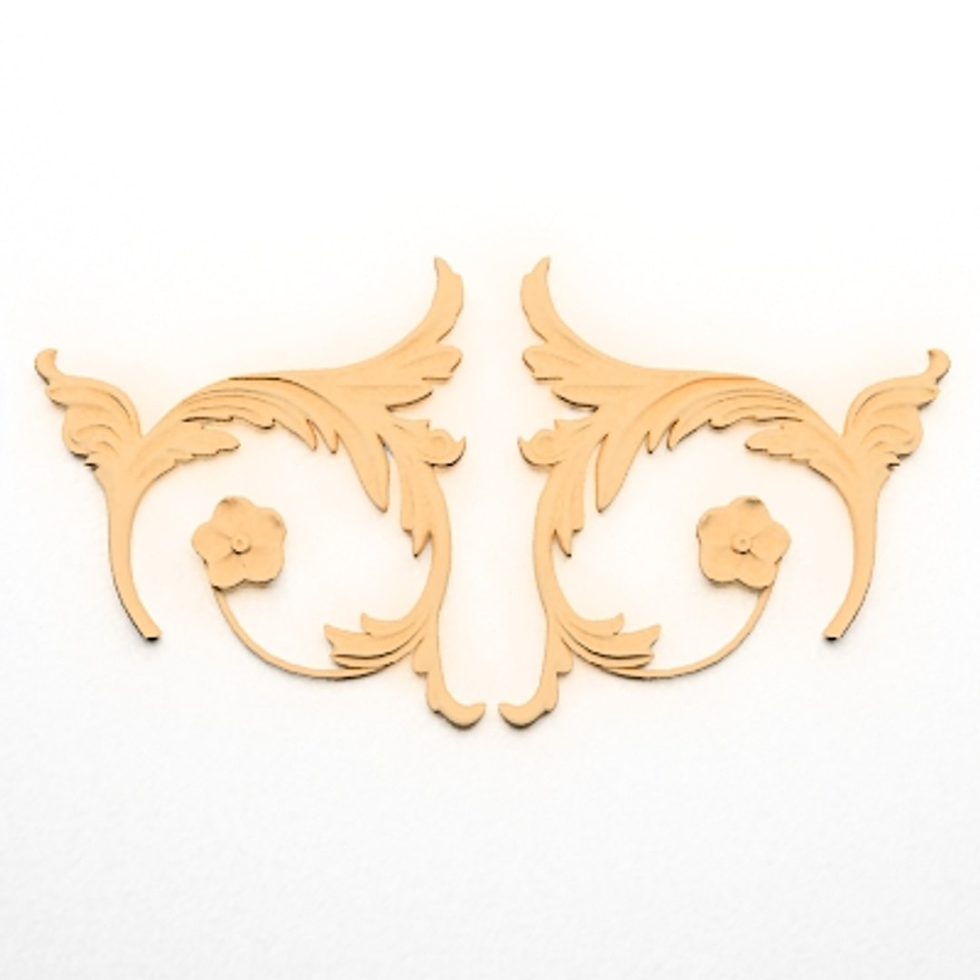 swag decor wall 3d model