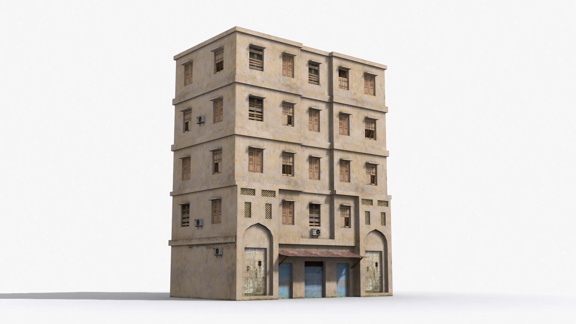 Arab Middle East Building X26 3D - TurboSquid 1902078