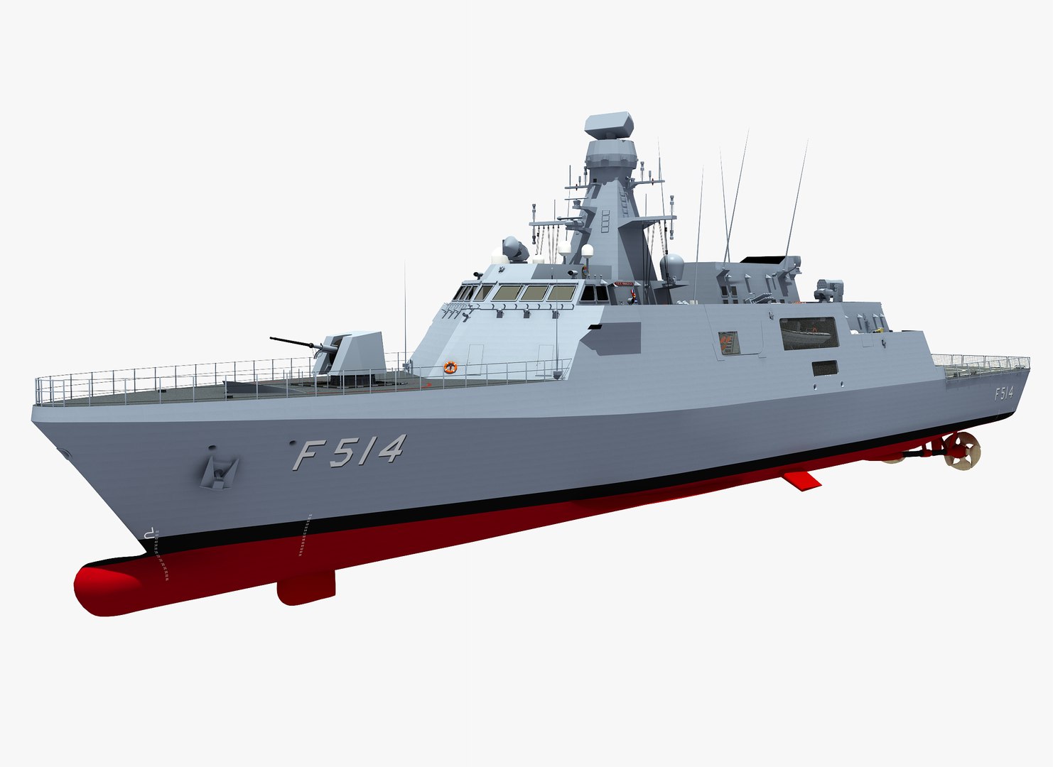 TCG KINALIADA Turkish Milgem Class Corvette Model - TurboSquid 2333244
