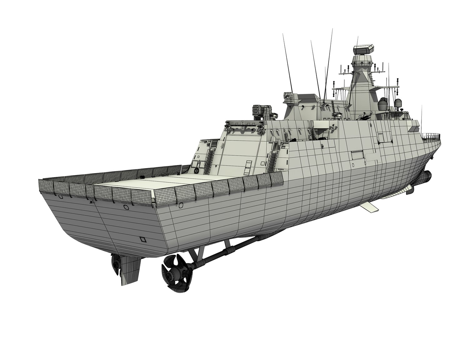 TCG KINALIADA Turkish Milgem Class Corvette Model - TurboSquid 2333244