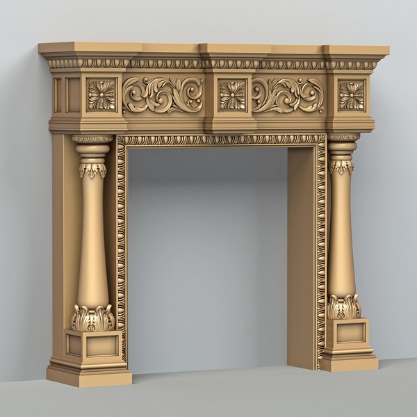 fireplace 001 3d max