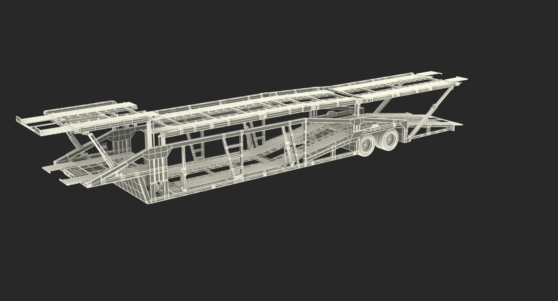 Car Hauler Trailer Generic 3D - TurboSquid 1395843