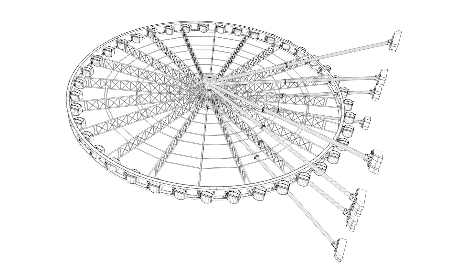 Ferris Wheel 3D Model - TurboSquid 1877325