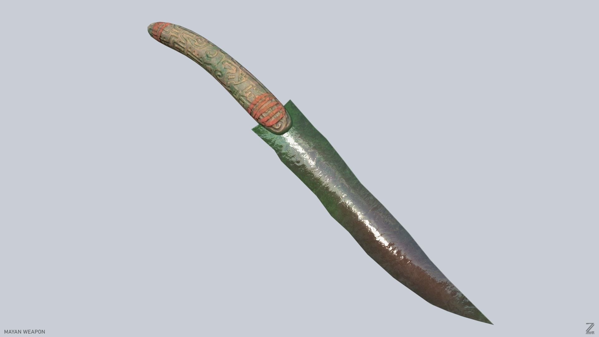 3D Mayan Weapon - TurboSquid 2390723