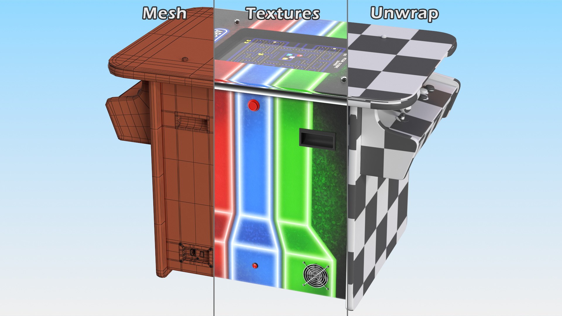 ArcadePro Mars 55 Cocktail Arcade Machine 3D model - TurboSquid 1736977