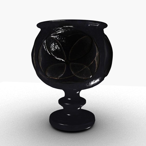 Knights templar obsidian chalice 3D - TurboSquid 1569578