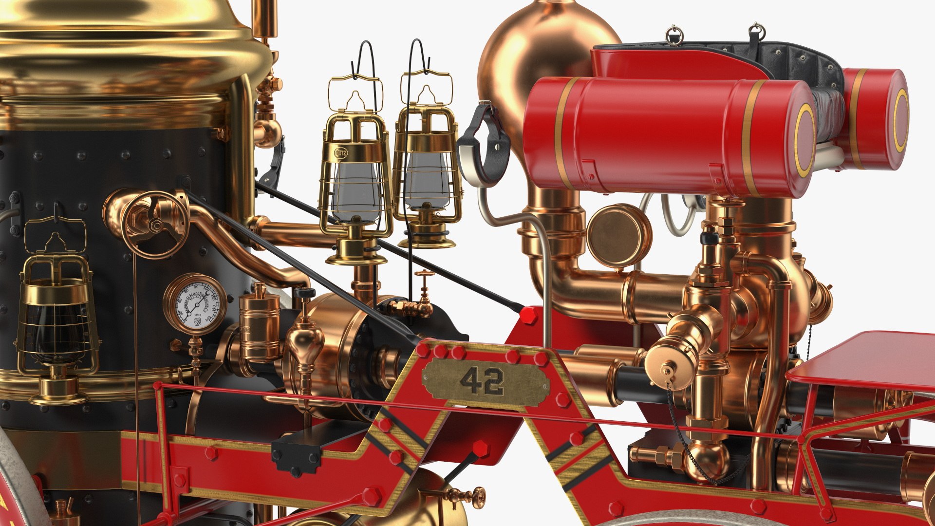 3D Steam Fire Engine Horse Drawn 1894 - TurboSquid 2351944