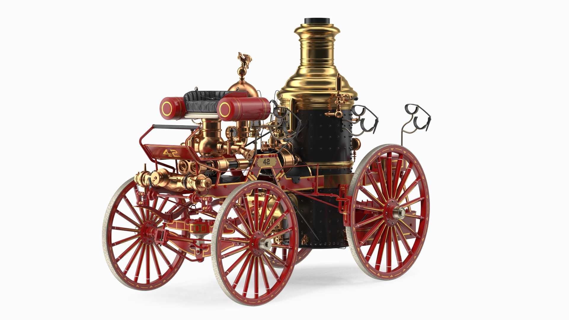 3D Steam Fire Engine Horse Drawn 1894 - TurboSquid 2351944