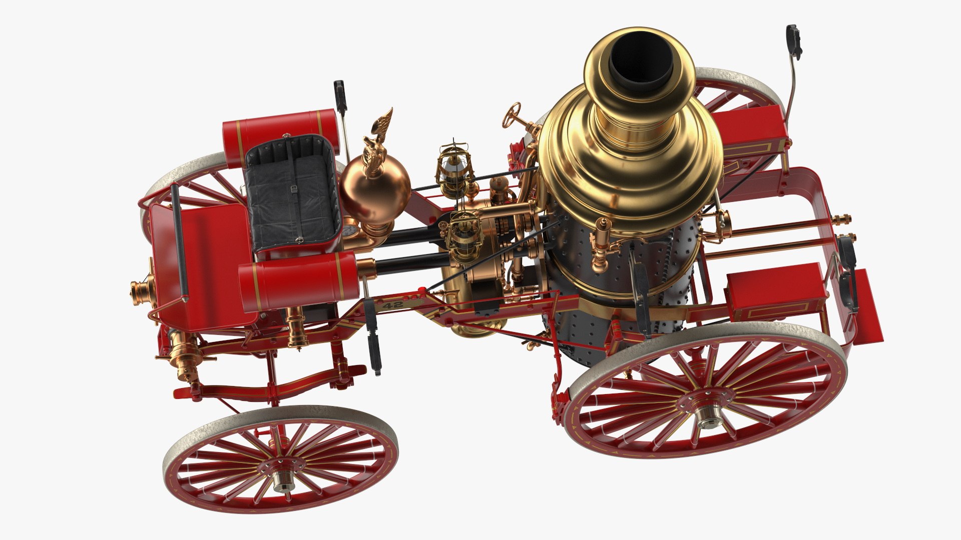 3D Steam Fire Engine Horse Drawn 1894 - TurboSquid 2351944