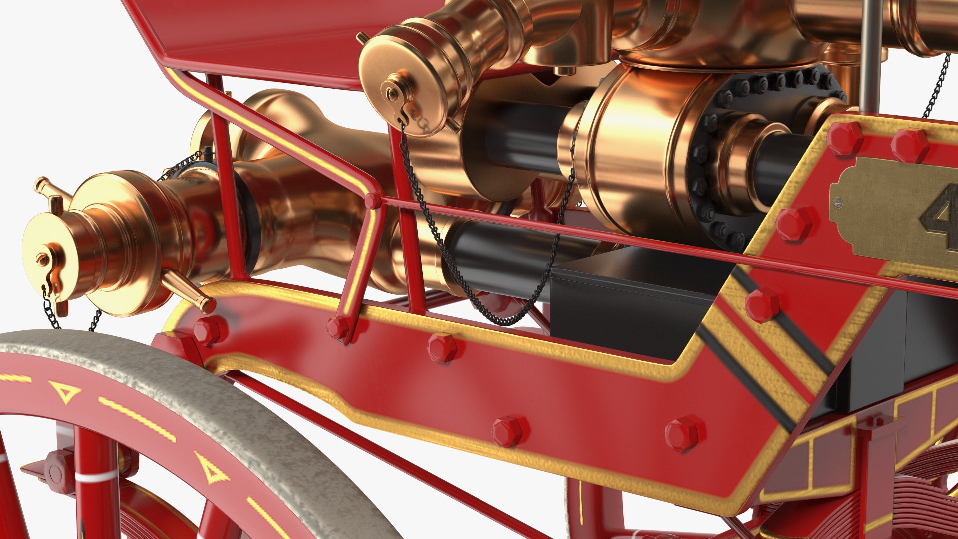 3D Steam Fire Engine Horse Drawn 1894 - TurboSquid 2351944