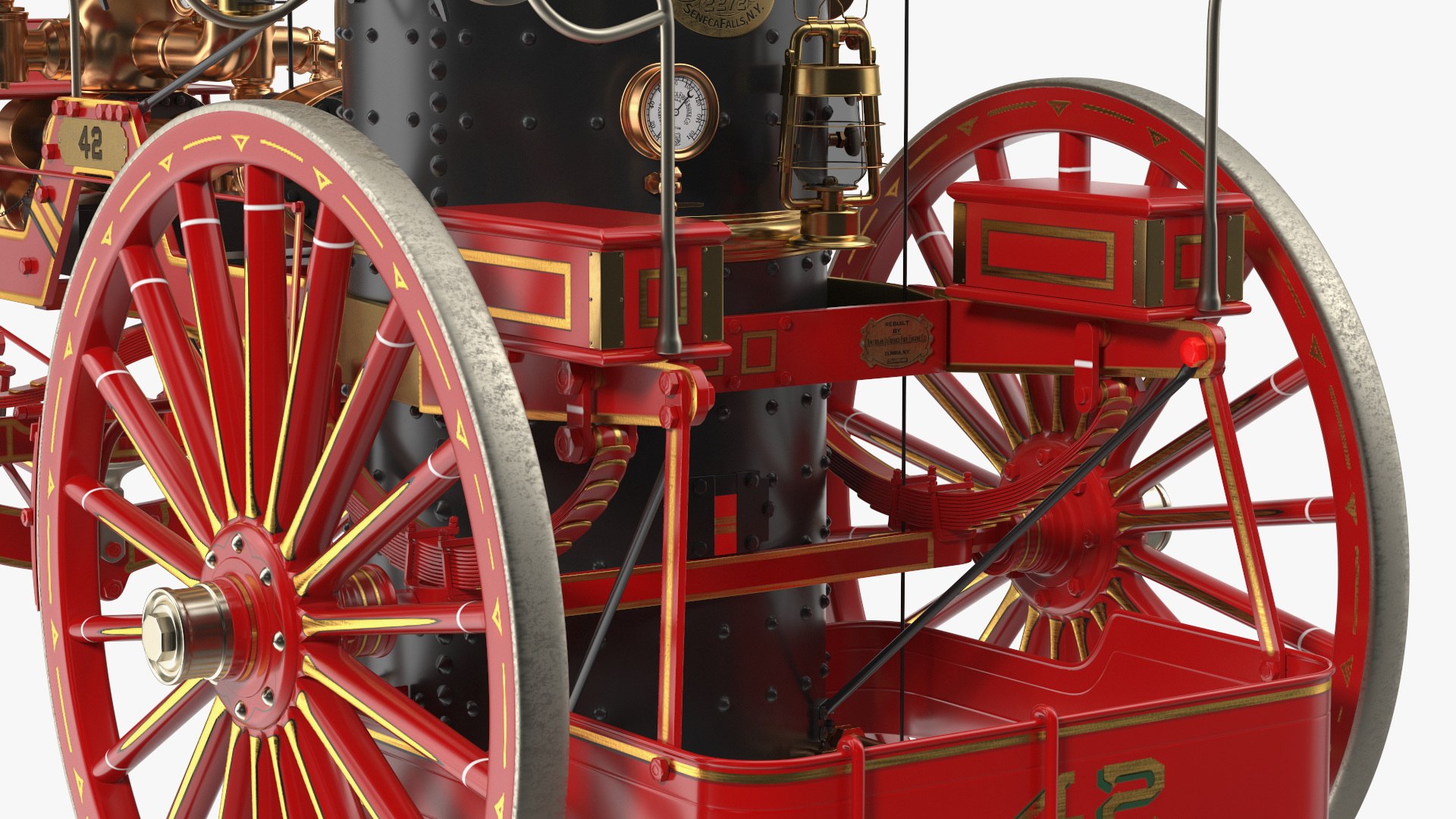 3D Steam Fire Engine Horse Drawn 1894 - TurboSquid 2351944