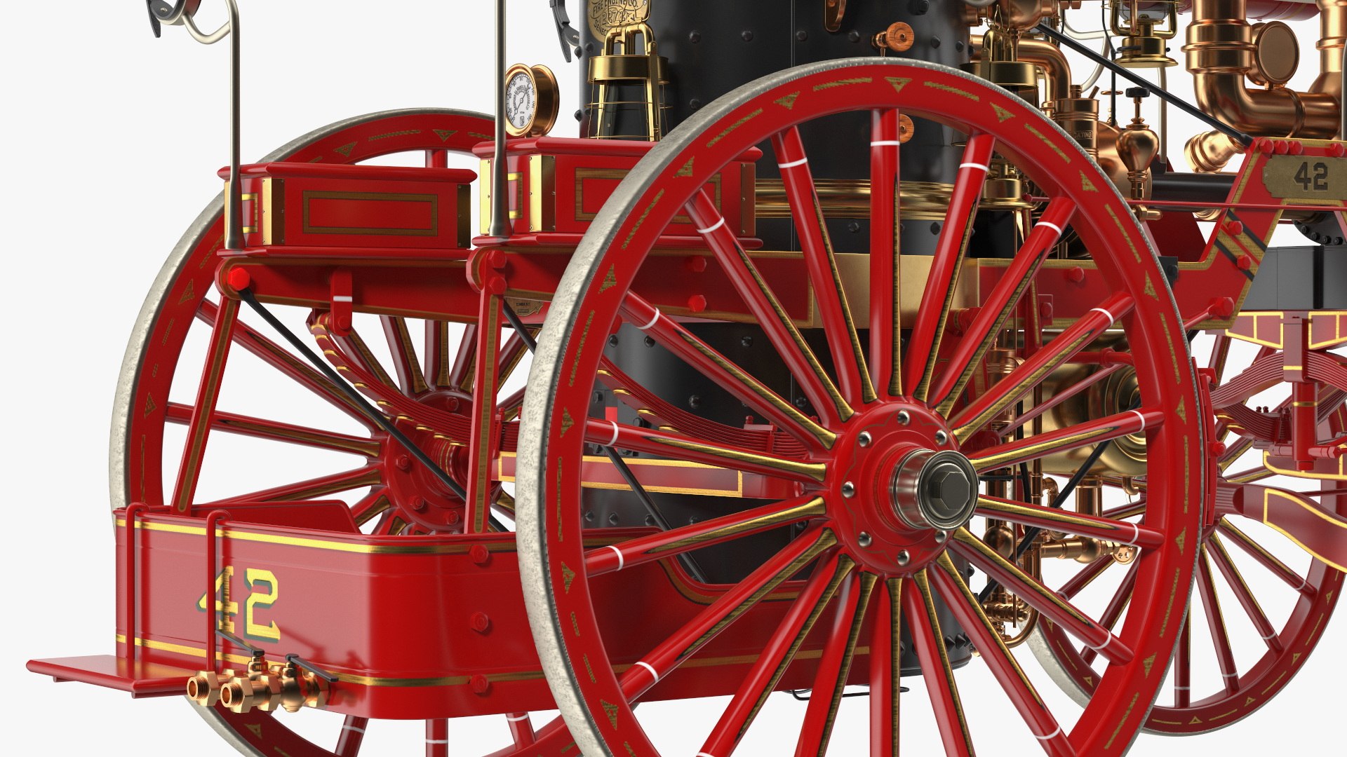 3D Steam Fire Engine Horse Drawn 1894 - TurboSquid 2351944