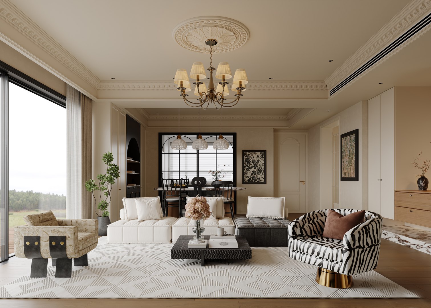 Interior Living Room Scene Model - TurboSquid 2380409