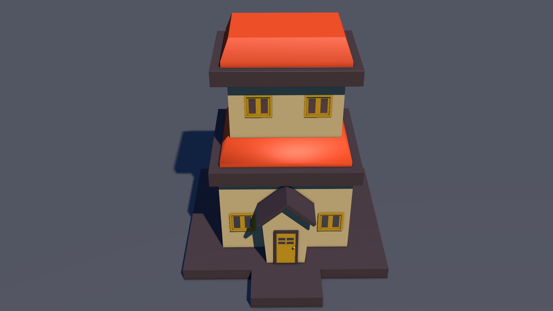 3D Cartoon House Model - TurboSquid 1776638