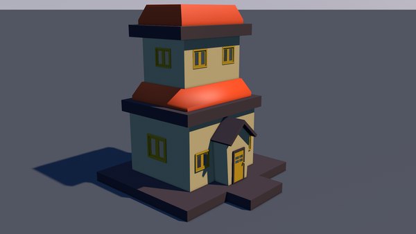 3D Cartoon House model - TurboSquid 1776638