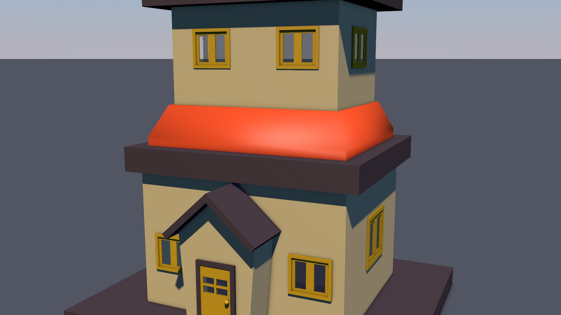 3D Cartoon House Model - TurboSquid 1776638
