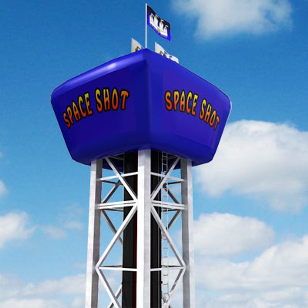 Space Shot Ride 3d Model