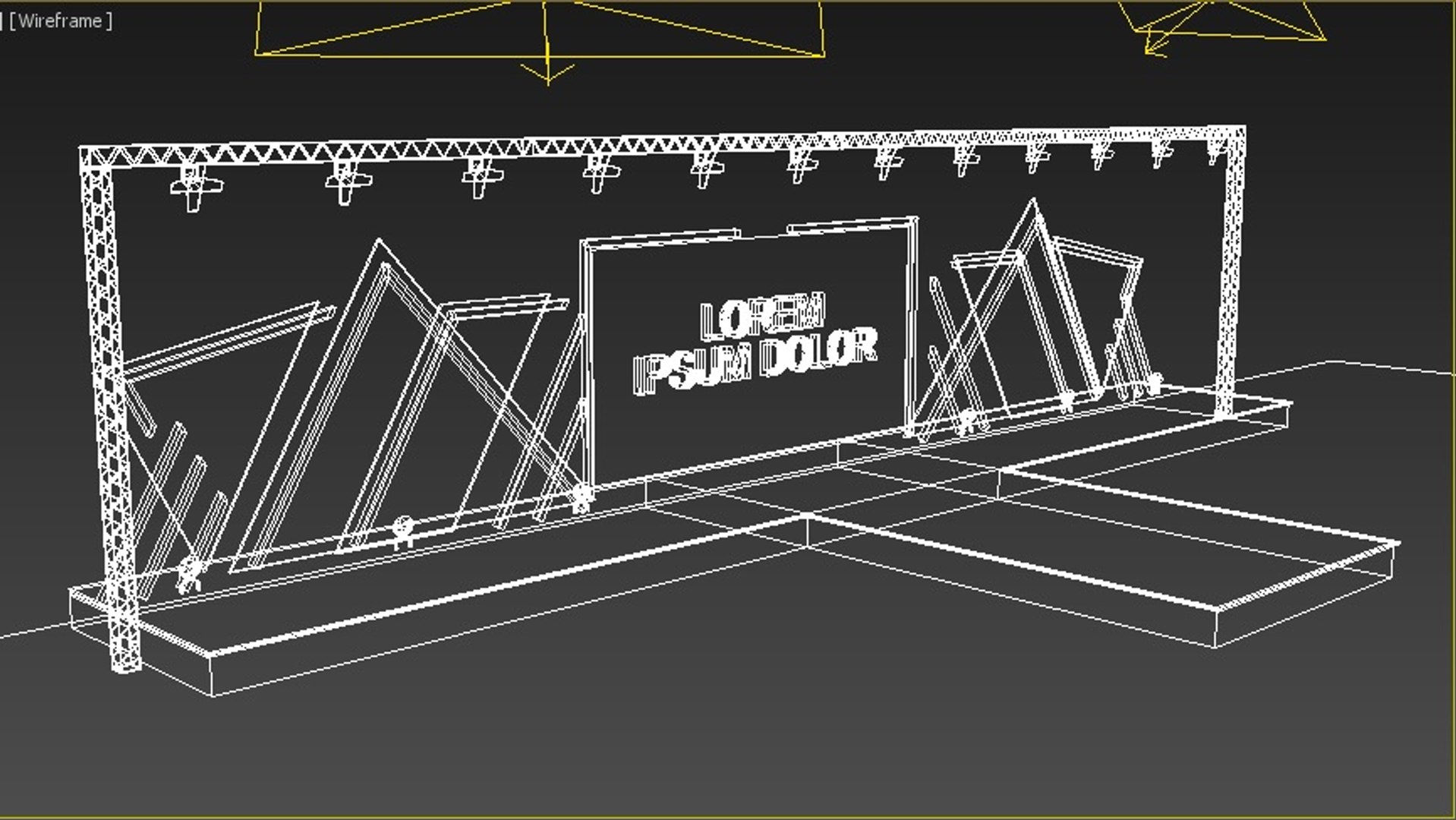 3D Glamorus Stage Backdrop - TurboSquid 1503480