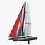 3d Model Of Catamaran Class Ac 45