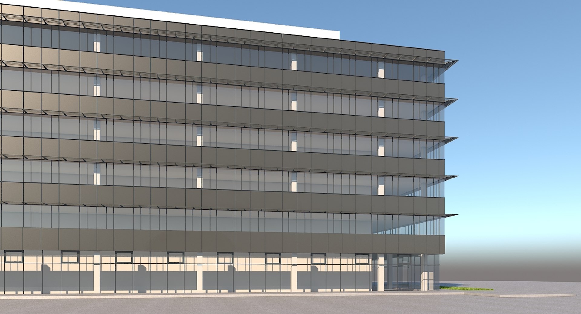 3D Office Building - TurboSquid 1241686