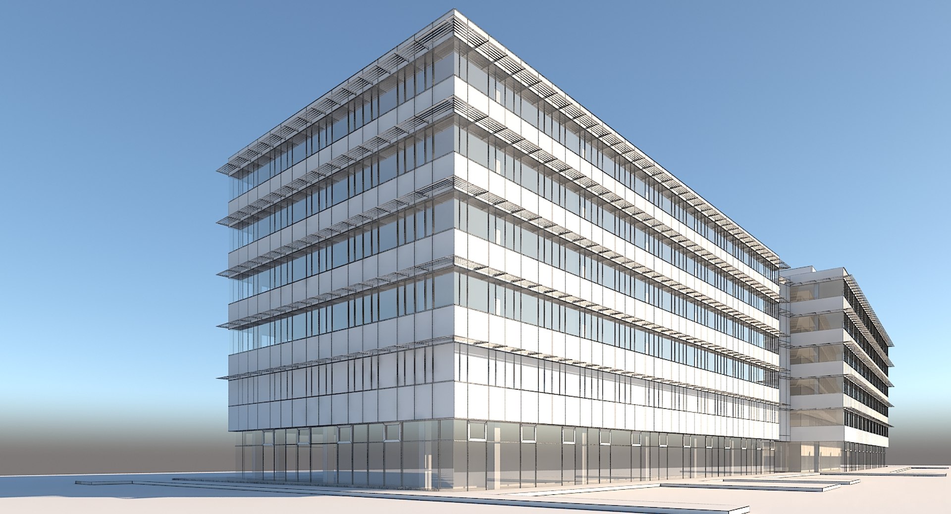 3D Office Building - TurboSquid 1241686