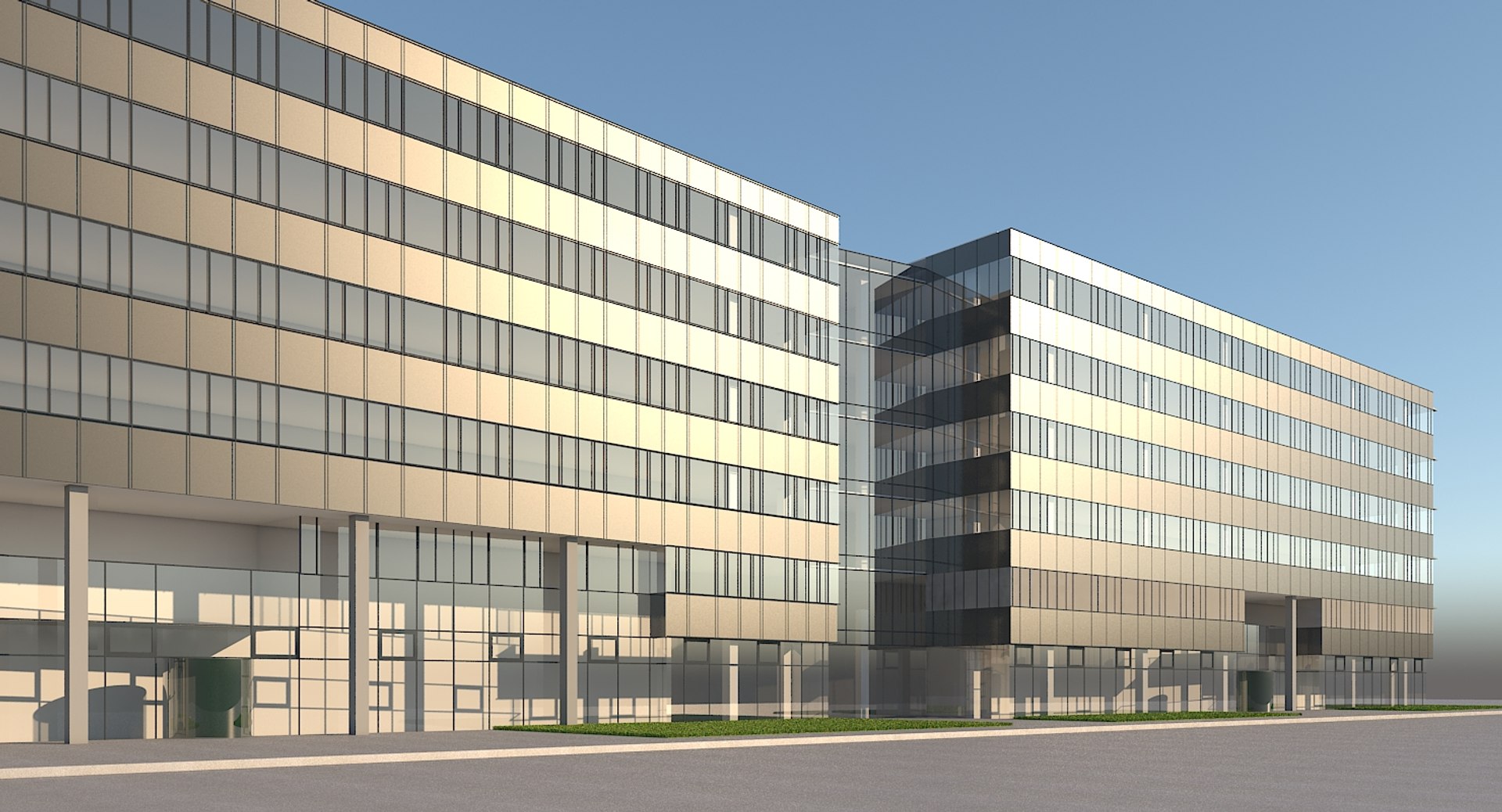 3D Office Building - TurboSquid 1241686