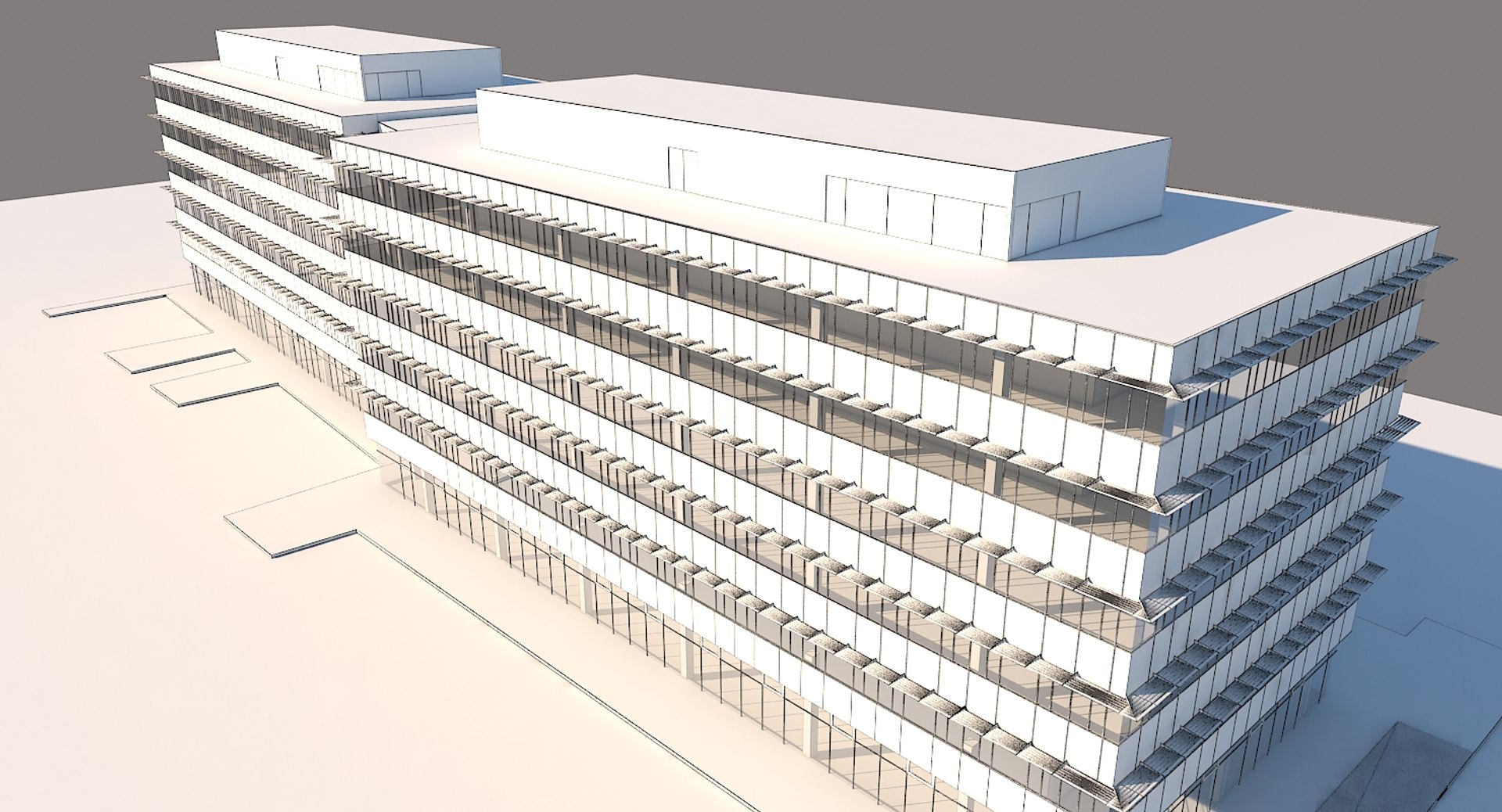 3D Office Building - TurboSquid 1241686