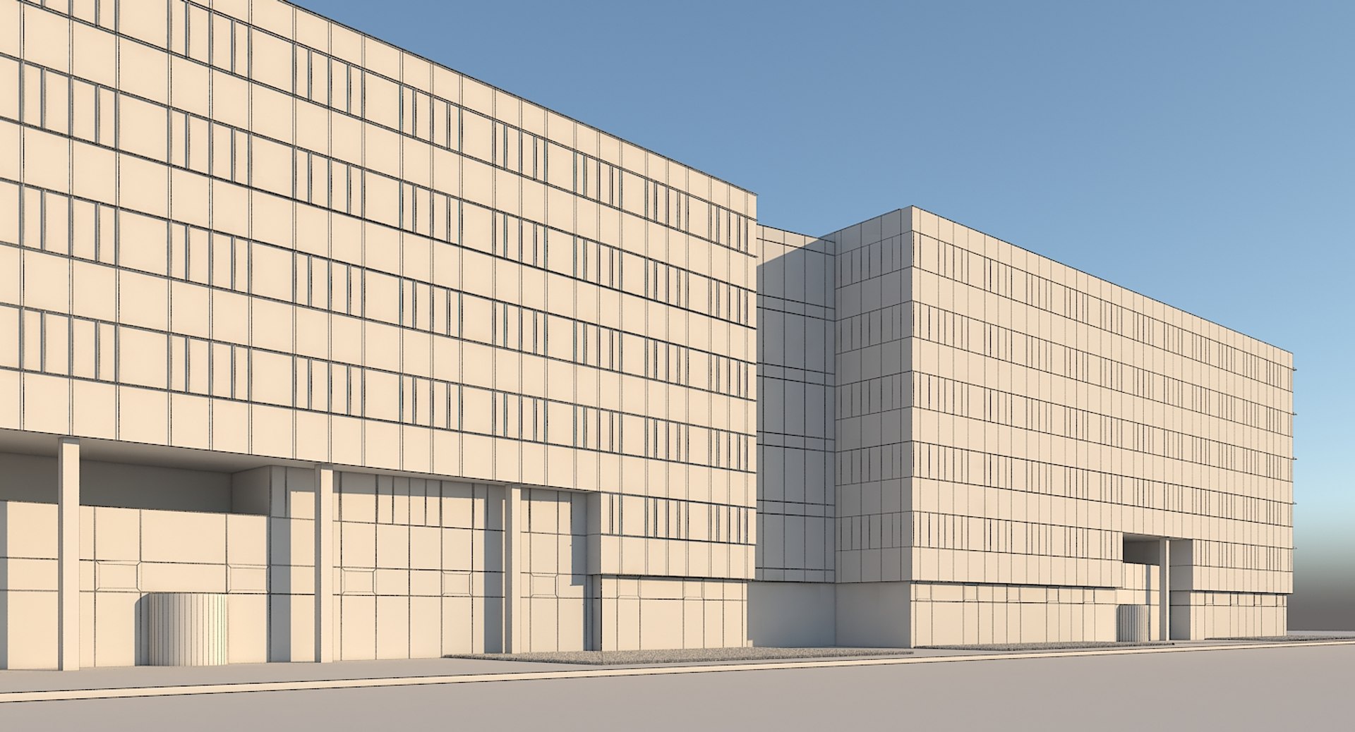 3D Office Building - TurboSquid 1241686
