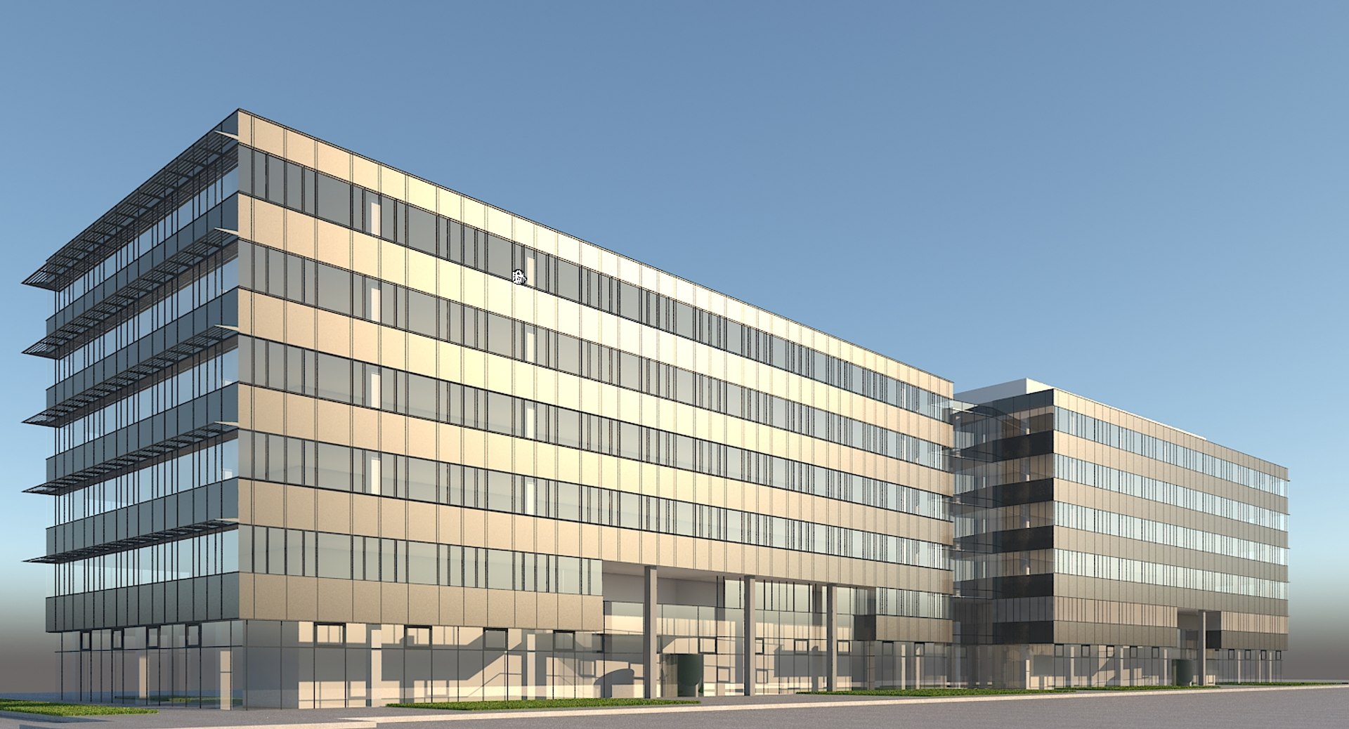 3D Office Building - TurboSquid 1241686