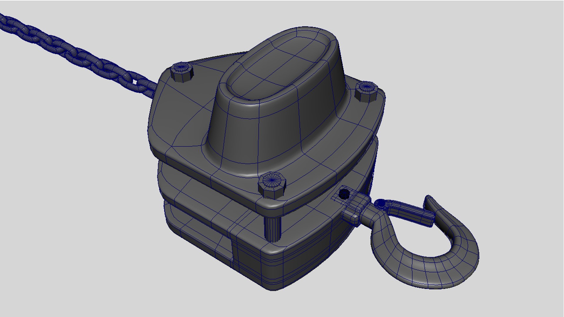 Chain Block 3d Obj