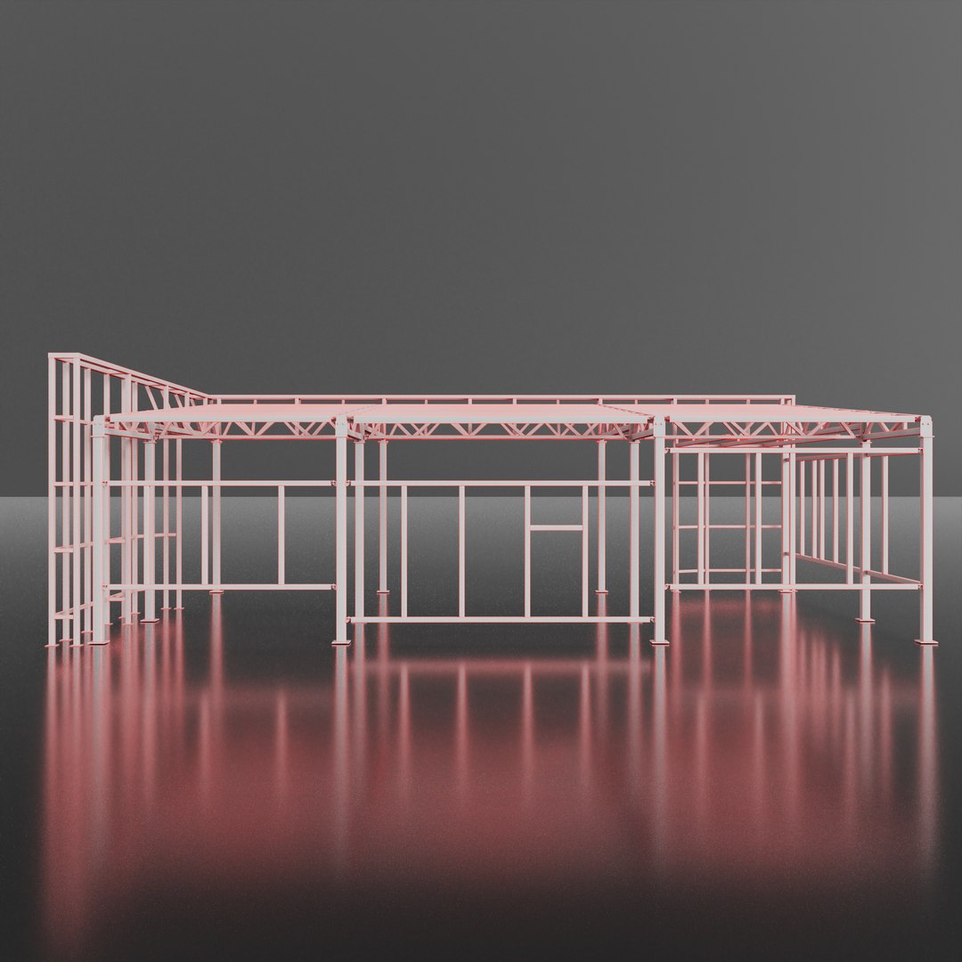 Industrial Metal Building 3D Model - TurboSquid 2242207