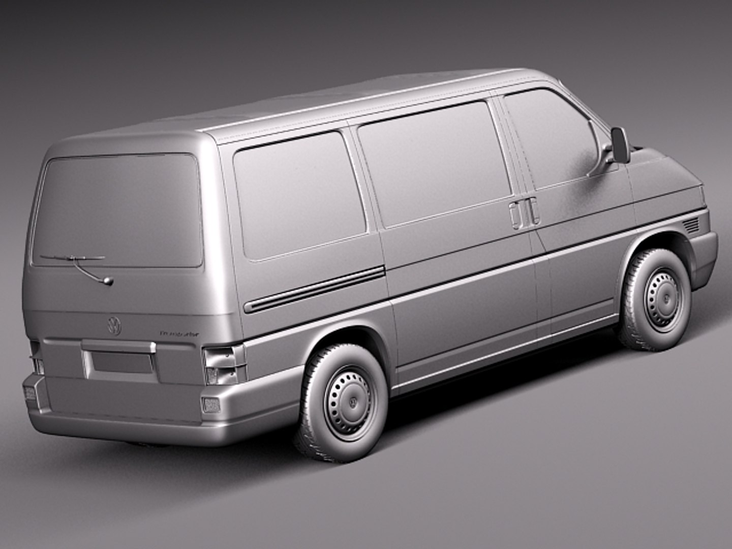 Germany Van 1990 Volkswagen 3d Obj