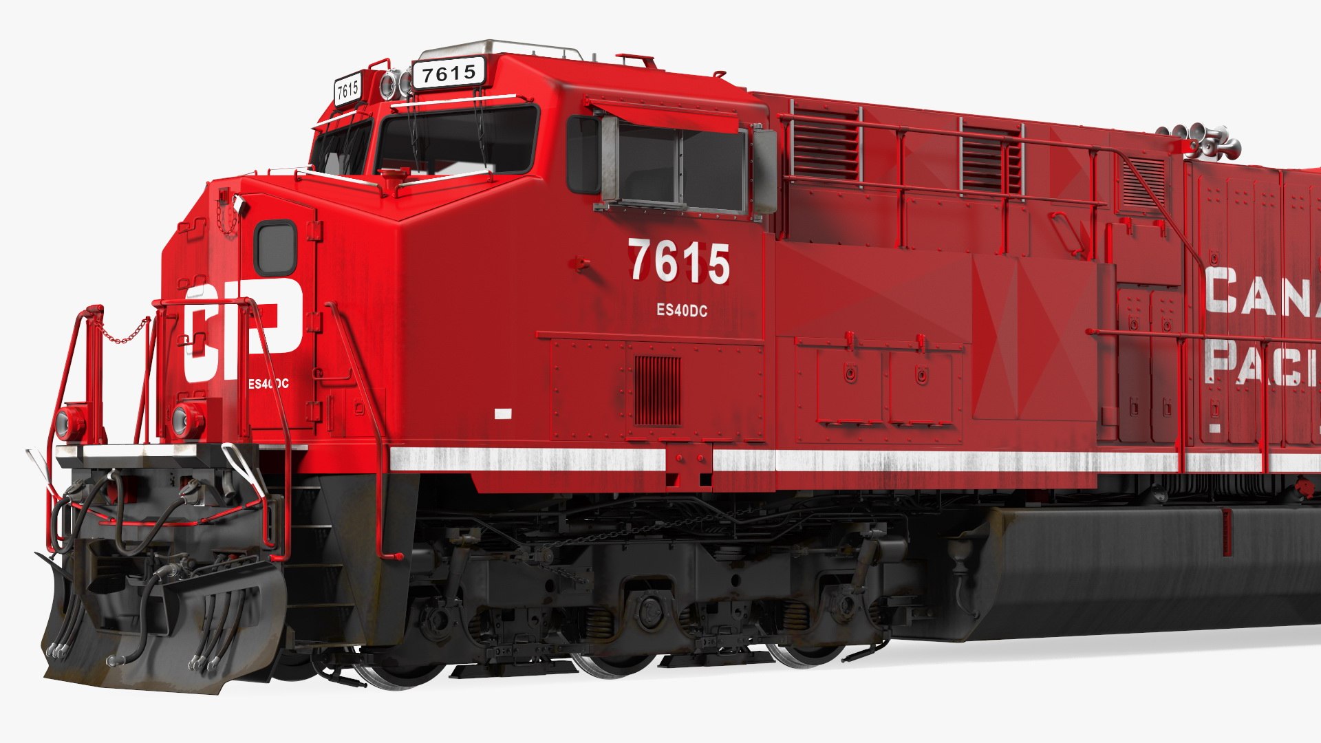 Locomotive Canadian Pacific with Autorack Car Transporter 3D model ...