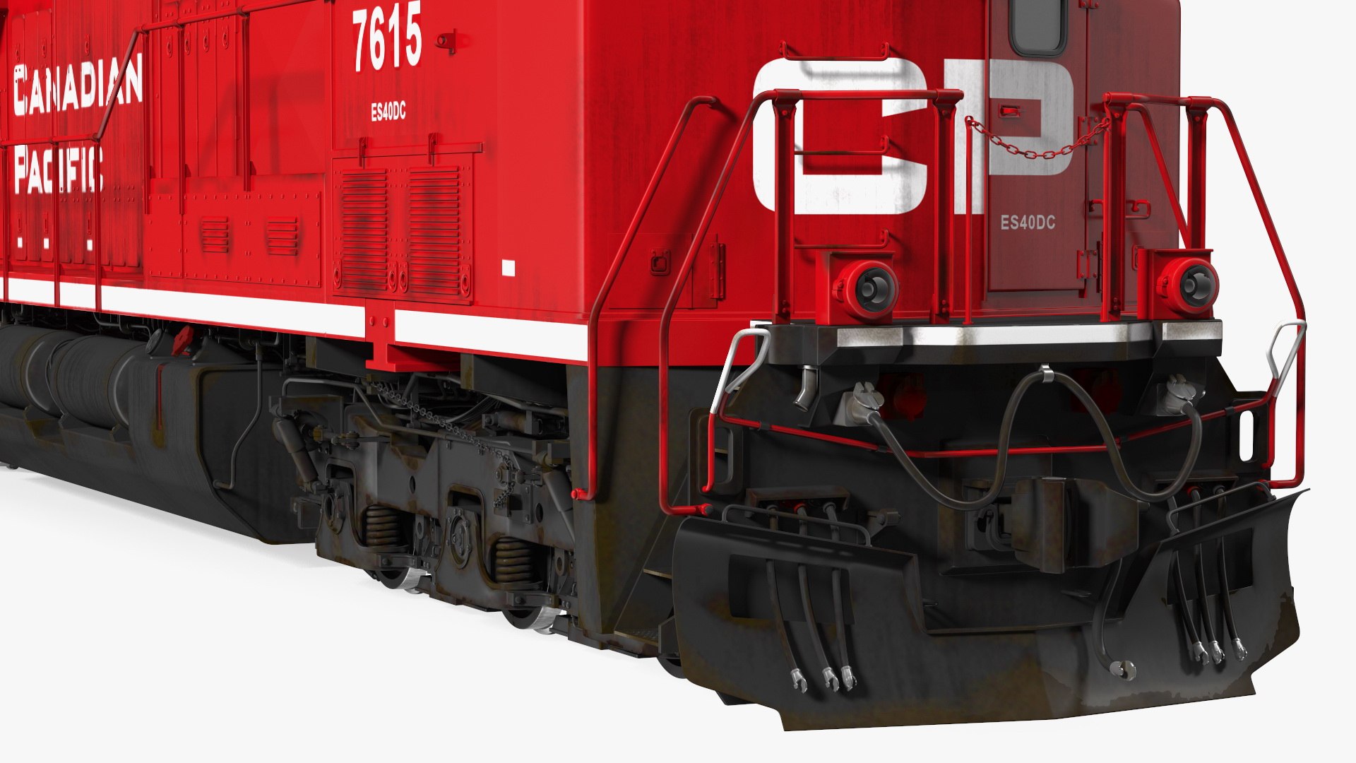 Locomotive Canadian Pacific with Autorack Car Transporter 3D model ...
