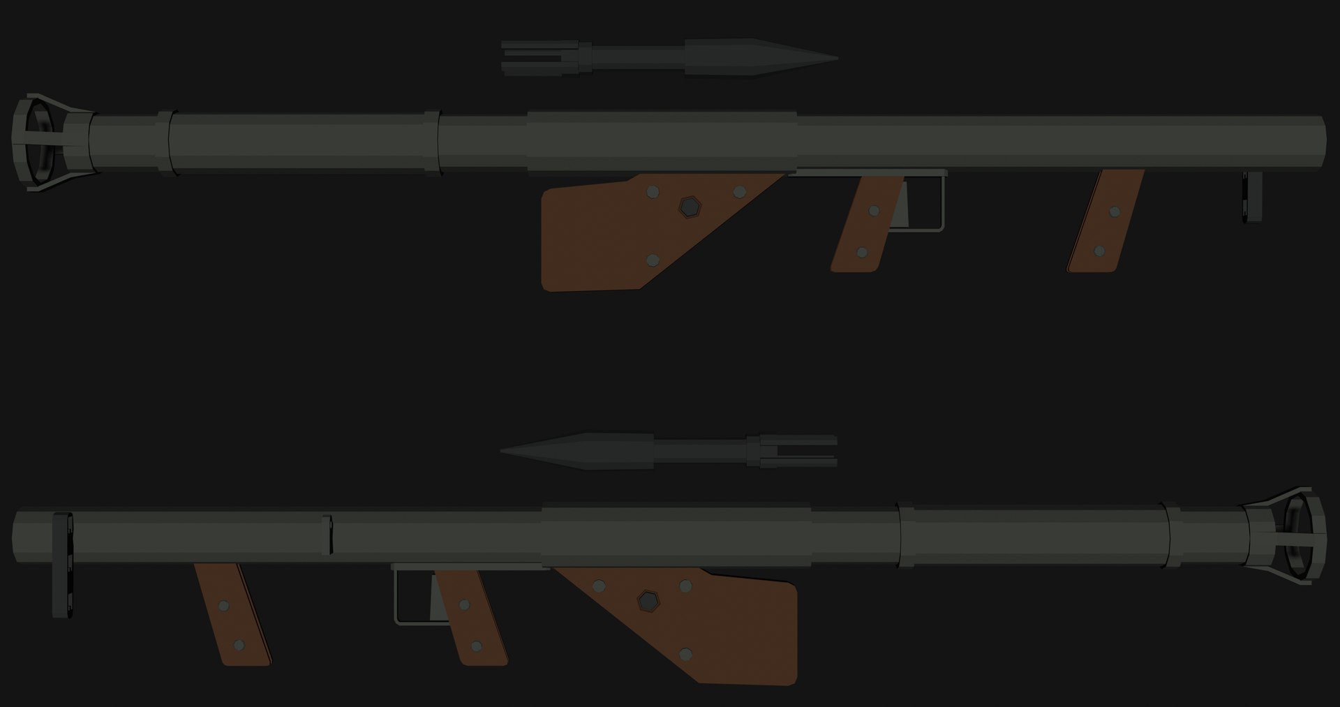 Bazooka m1a1 usa 3D model - TurboSquid 1639429