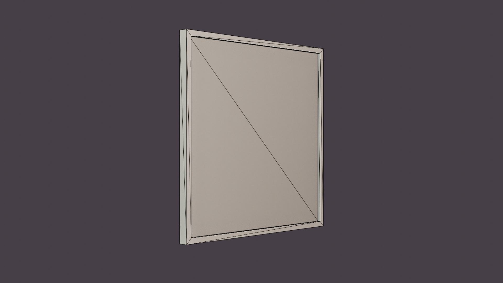 Framed Picture - Neutral Geometrics II 3D Model - TurboSquid 2213074